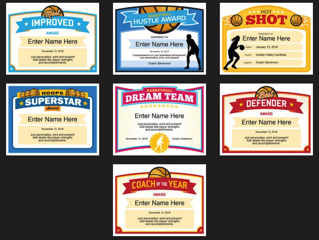 25 Editable Girls' Basketball Award Certificates - Score Big!